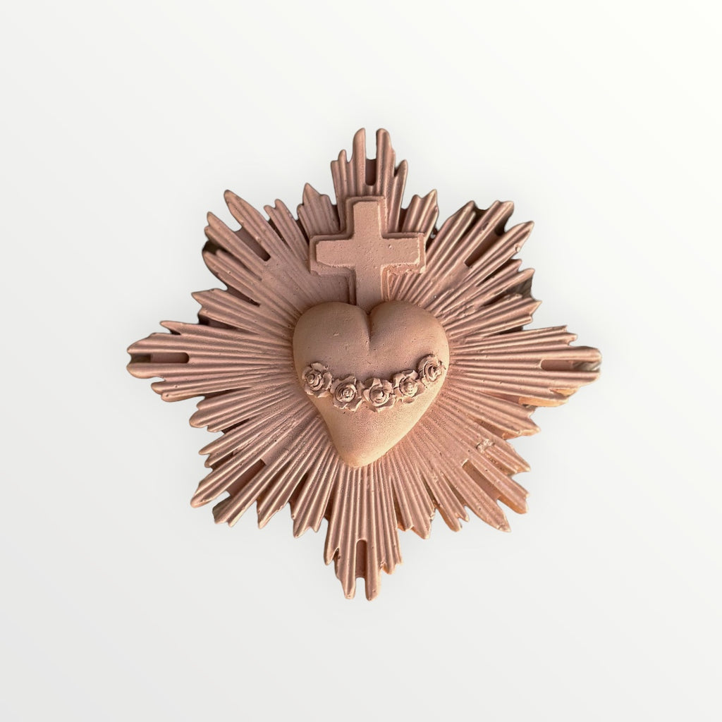 Ex-voto Cœur Vital - Couleurs intemporelles - J’ai vu la Vierge