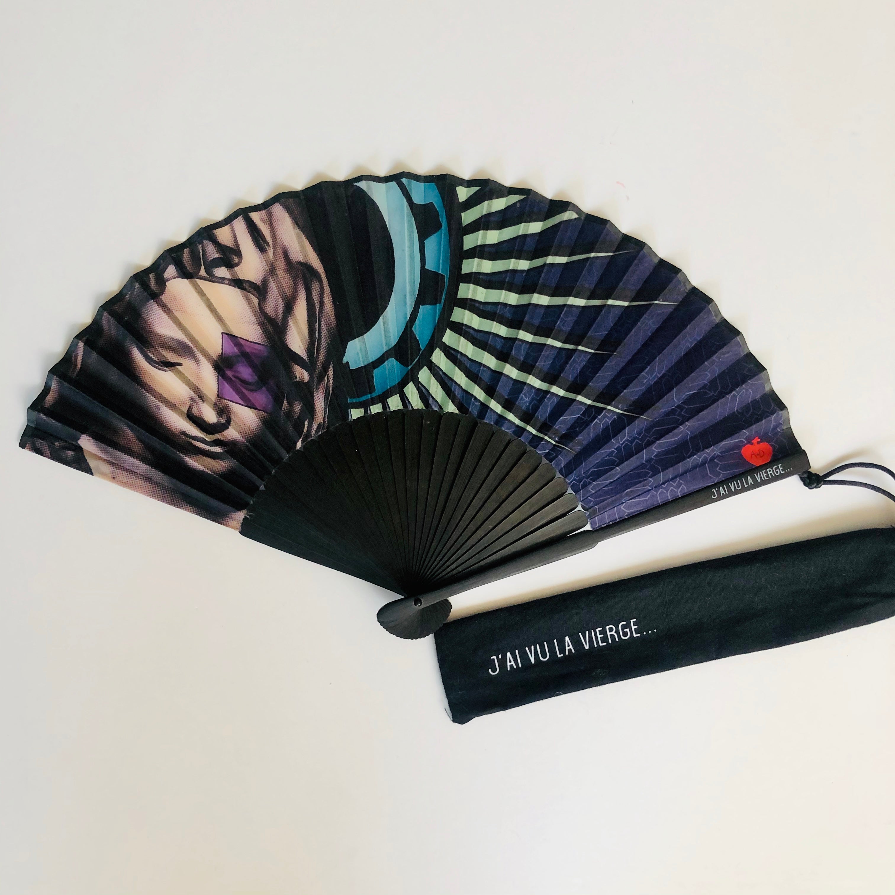 Eventail femme - J’ai vu la Vierge
