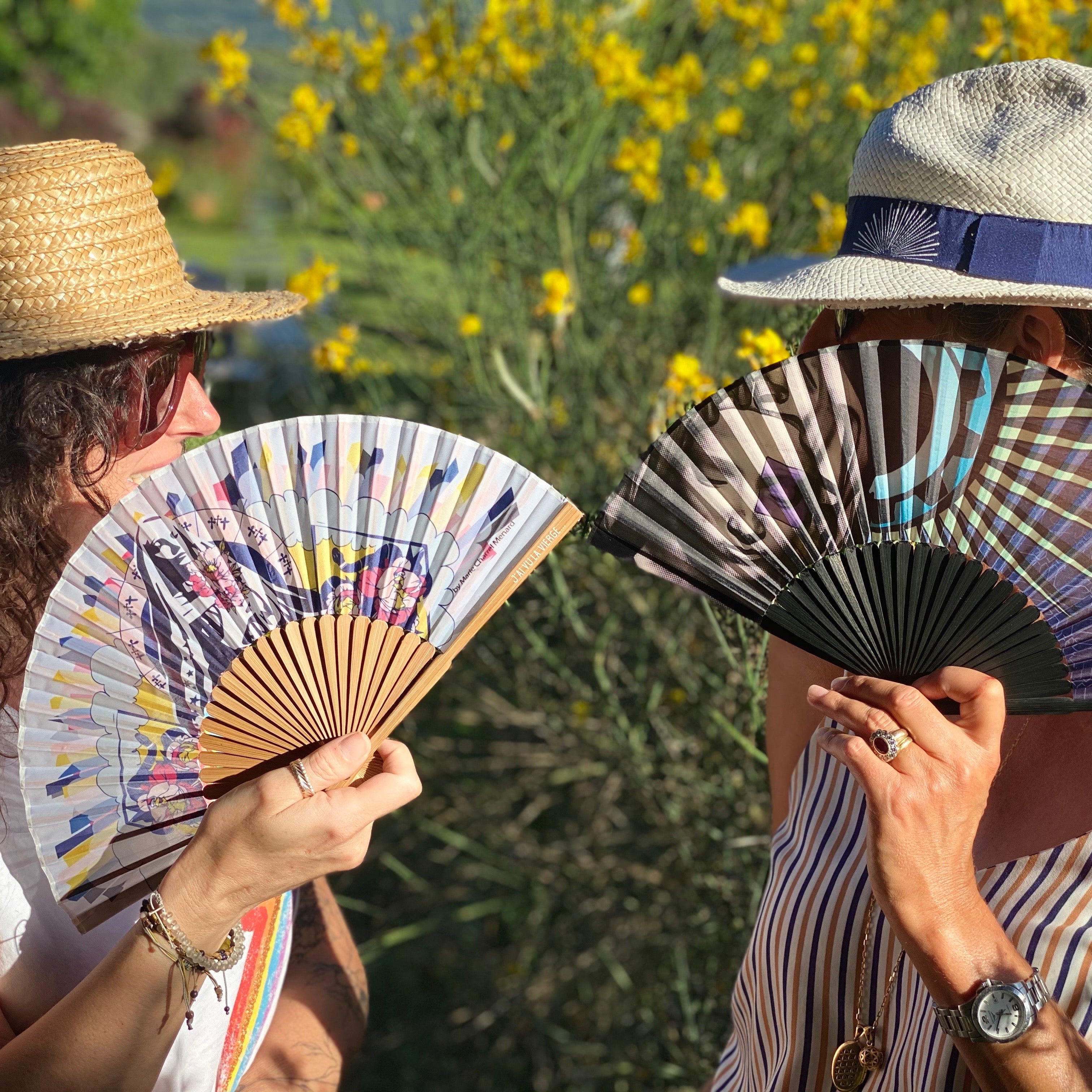 Eventail femme - J’ai vu la Vierge